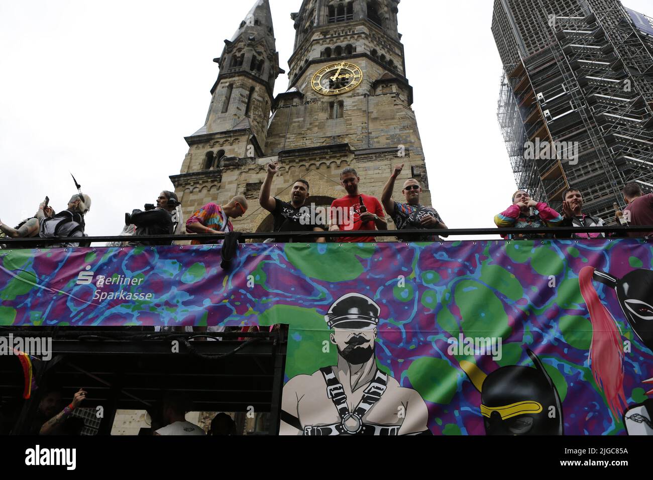07/09/2022, Berlin, Germany. Techno parade "Rave the Planet" under the ...
