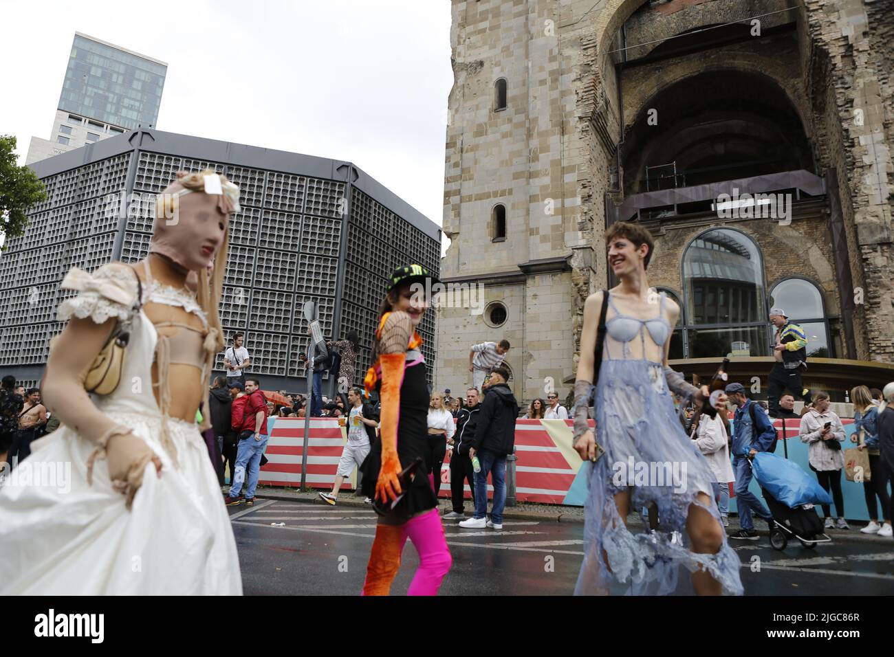 07/09/2022, Berlin, Germany. Techno parade "Rave the Planet" under the ...