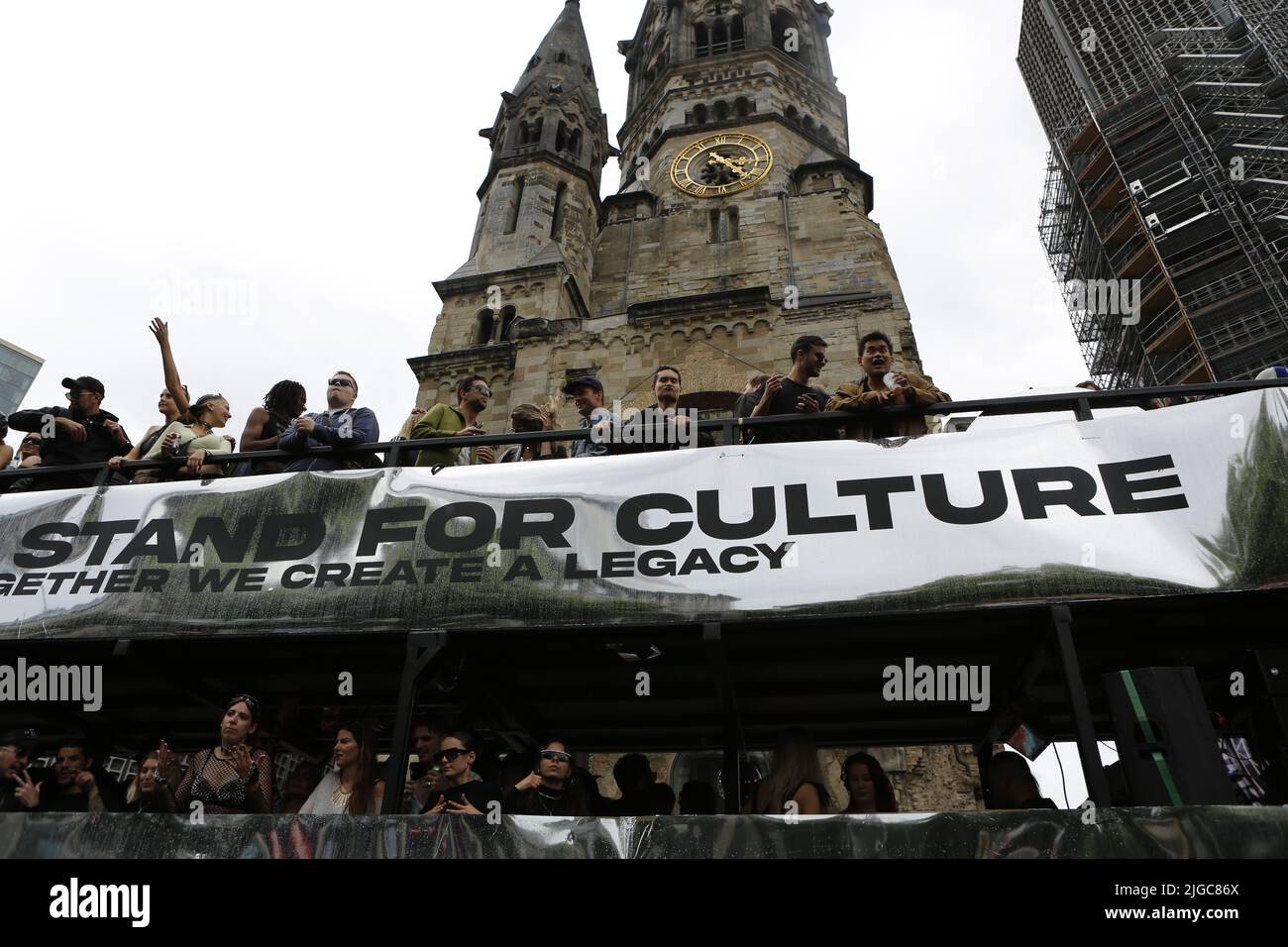 07/09/2022, Berlin, Germany. Techno parade "Rave the Planet" under the ...