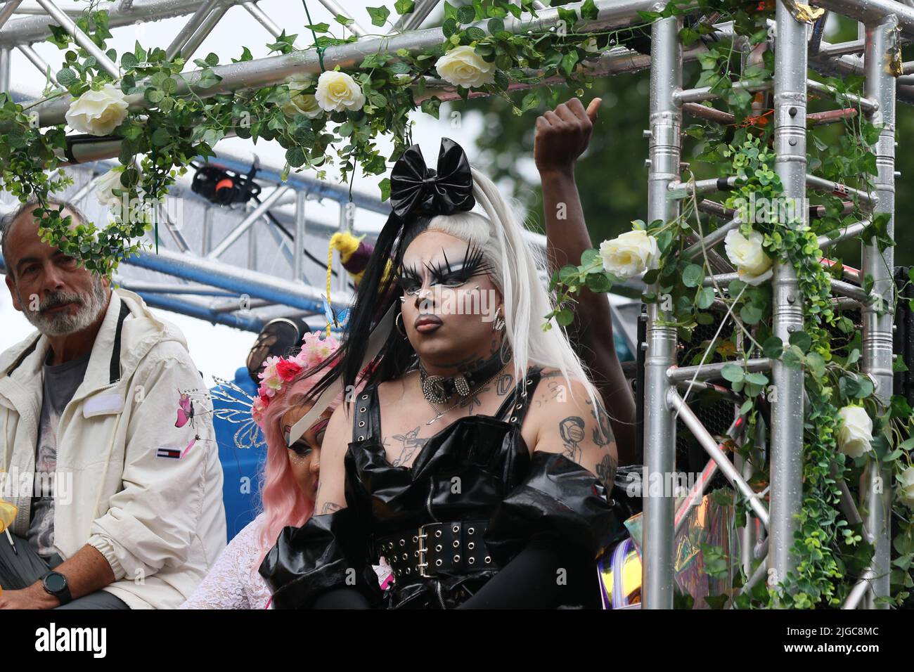 07/09/2022, Berlin, Germany. Techno parade "Rave the Planet" under the ...
