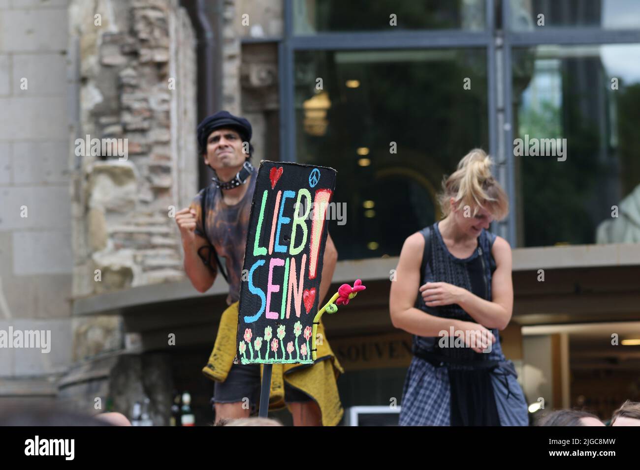 07/09/2022, Berlin, Germany. Techno parade "Rave the Planet" under the ...