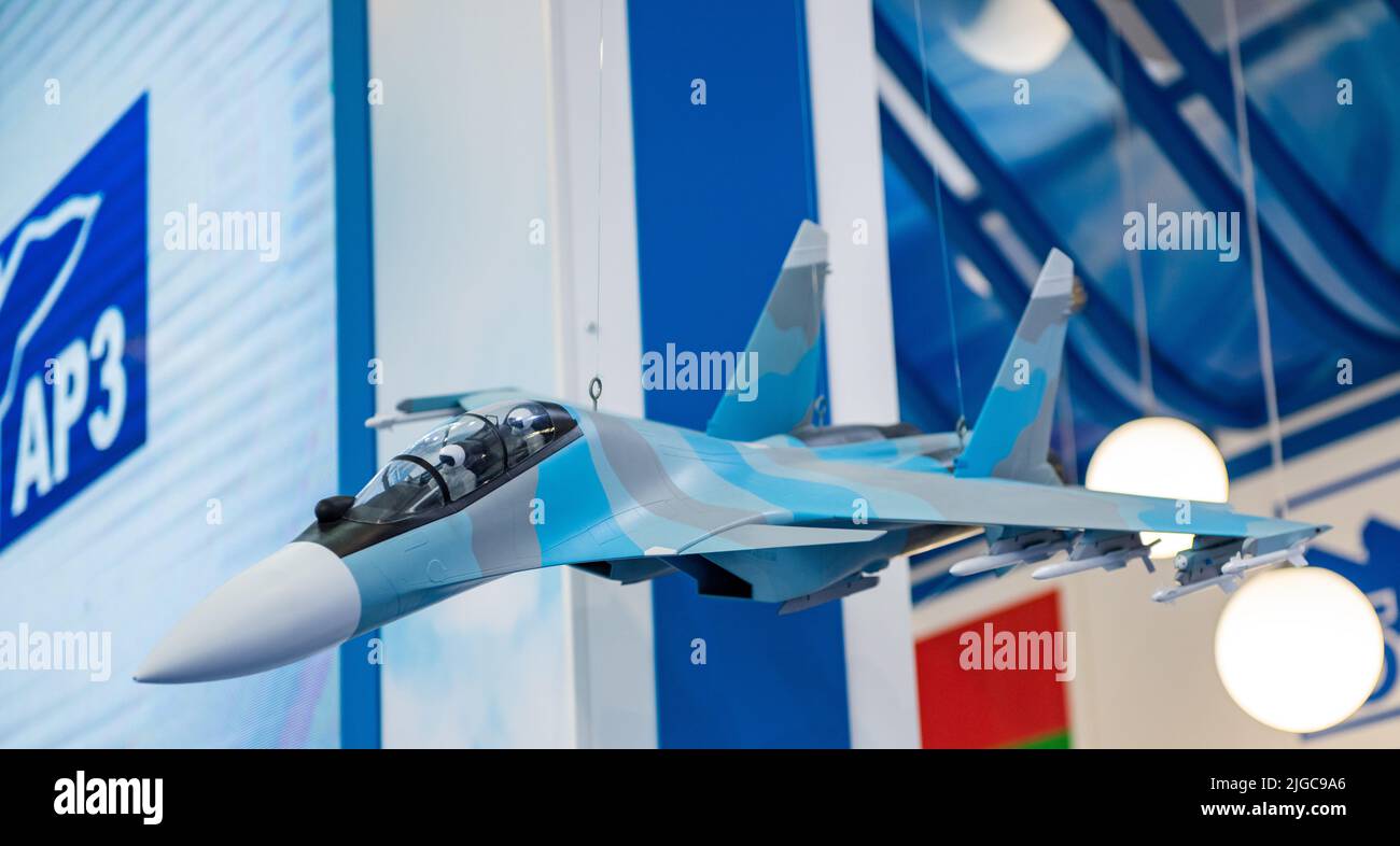 August 30, 2019, Moscow region, Russia. The layout of the Russian two ...