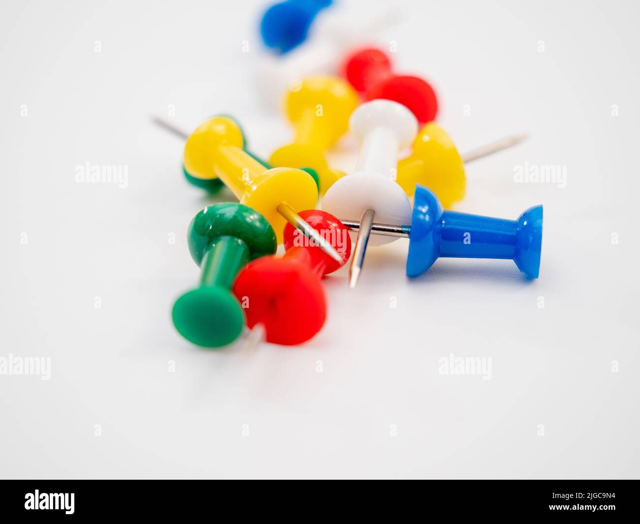 Set of colorful thumb buttons. Multicolored buttons Stock Photo - Alamy