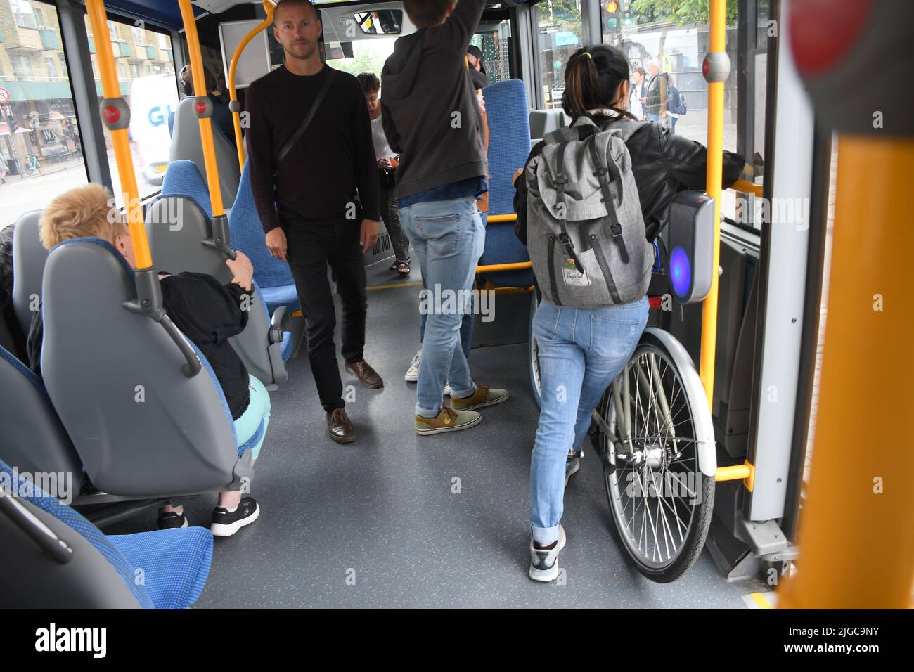 Copenhagen /Denmark/09 July 2022/Bus route 31 from 1 july all biker to ...