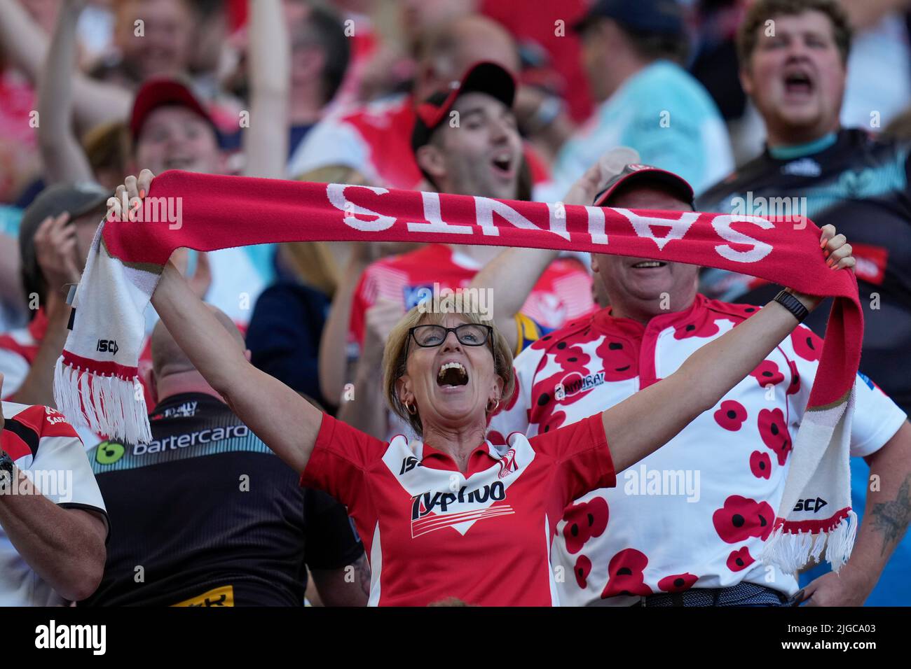 St helens fans celebrate hi-res stock photography and images - Alamy