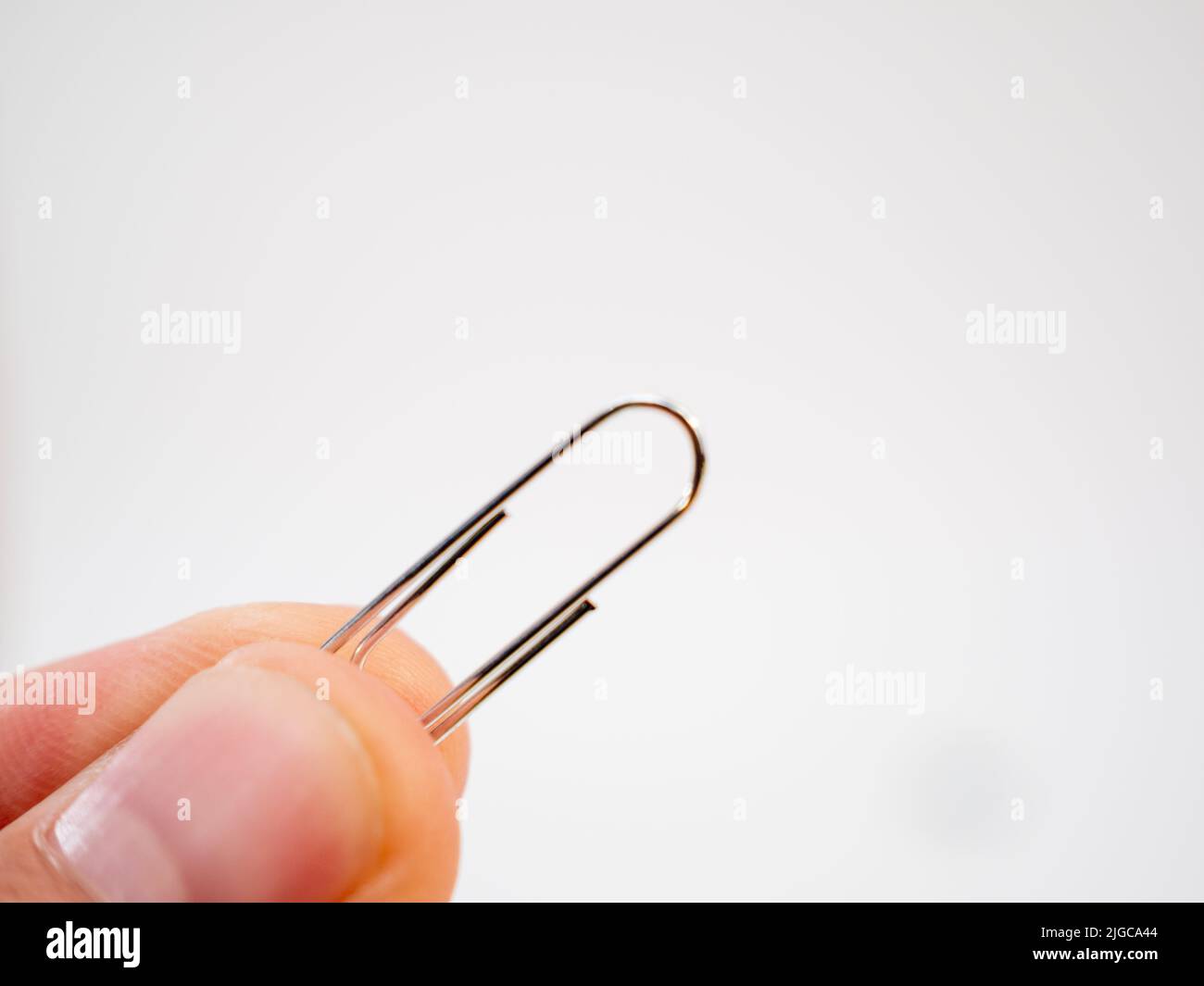 Set of metal paper clips. Metal Clips Stock Photo - Alamy