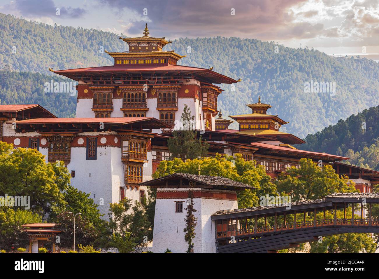 Amazing View of the Famous Punakha Dzong in Bhutan Stock Photo - Alamy