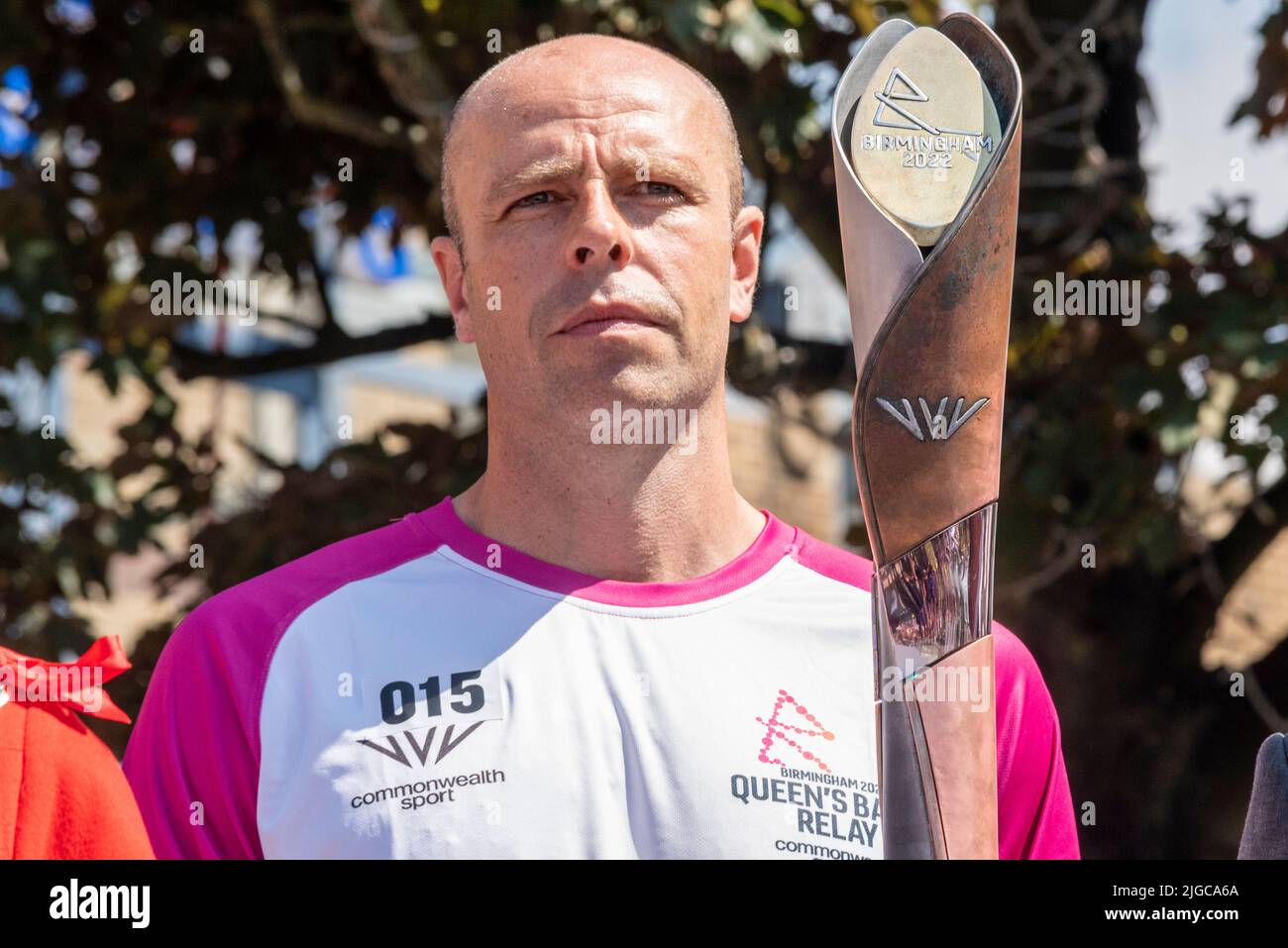 Batonbearer Dean Macey at Queen’s Baton Relay in the new City of ...