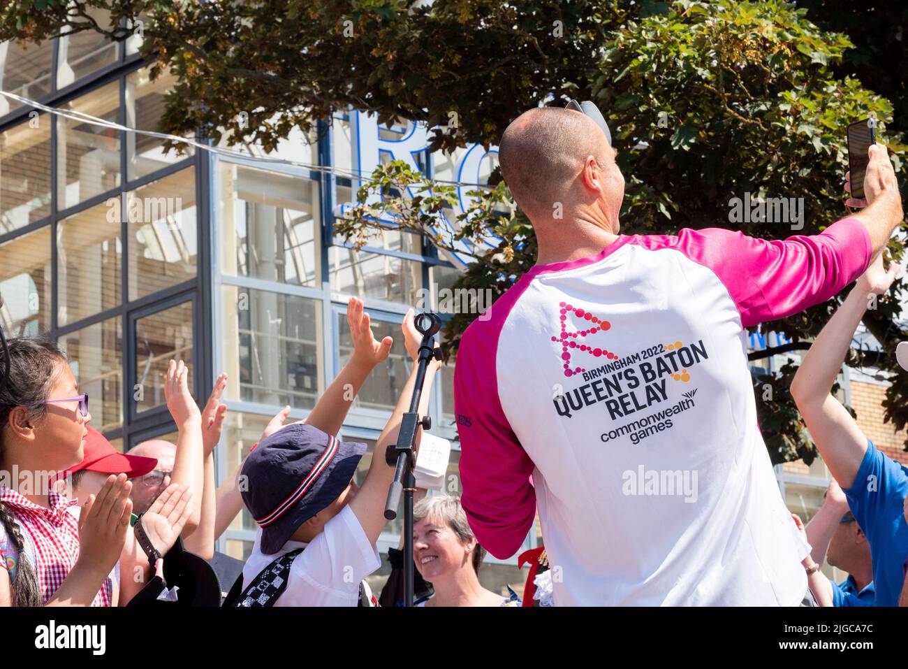Batonbearer Dean Macey at Queen’s Baton Relay in the new City of ...
