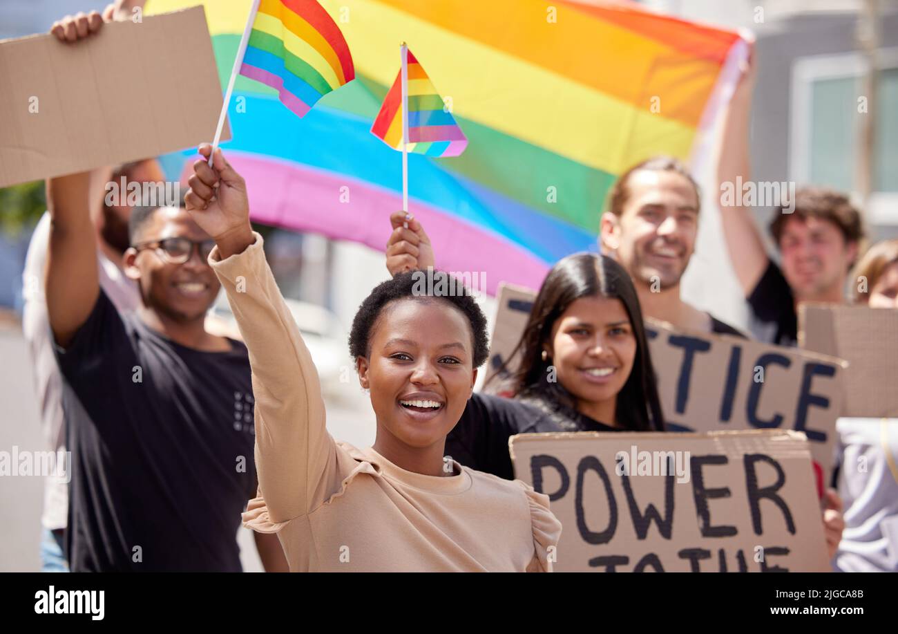 Give love everywhere you go. a group of young people protesting for ...
