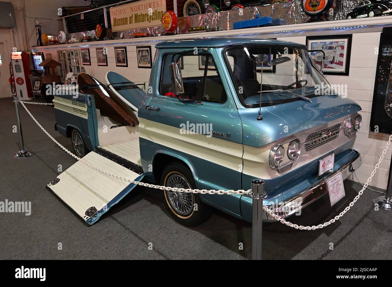 1961 Chevrolet Corvair 95 Rampside pickup Stock Photo - Alamy