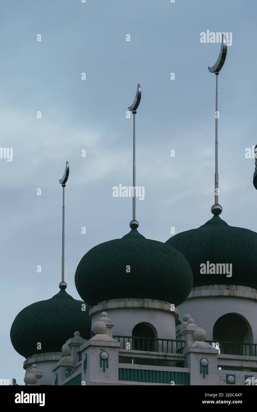 A vertical shot of the top of Harbin Daowai Mosque in China Stock Photo ...