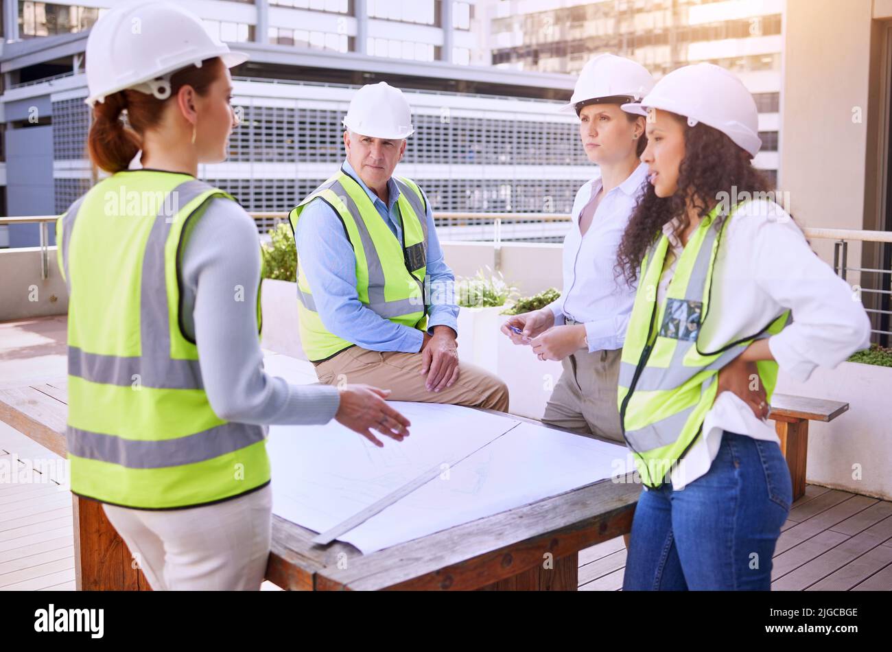 Communication is important in the construction industry. a group of ...