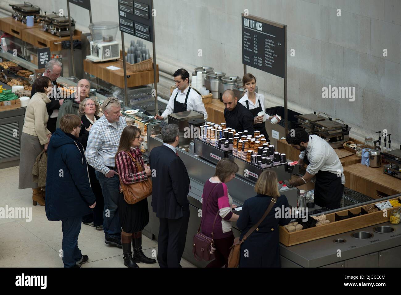 cafe queue at the British Museum Stock Photo - Alamy