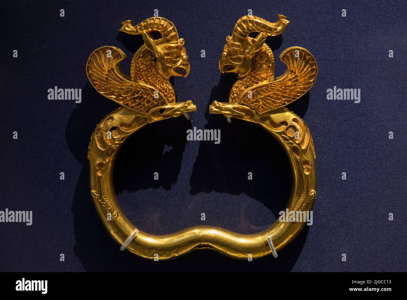 Gold torque at the British Museum Stock Photo - Alamy