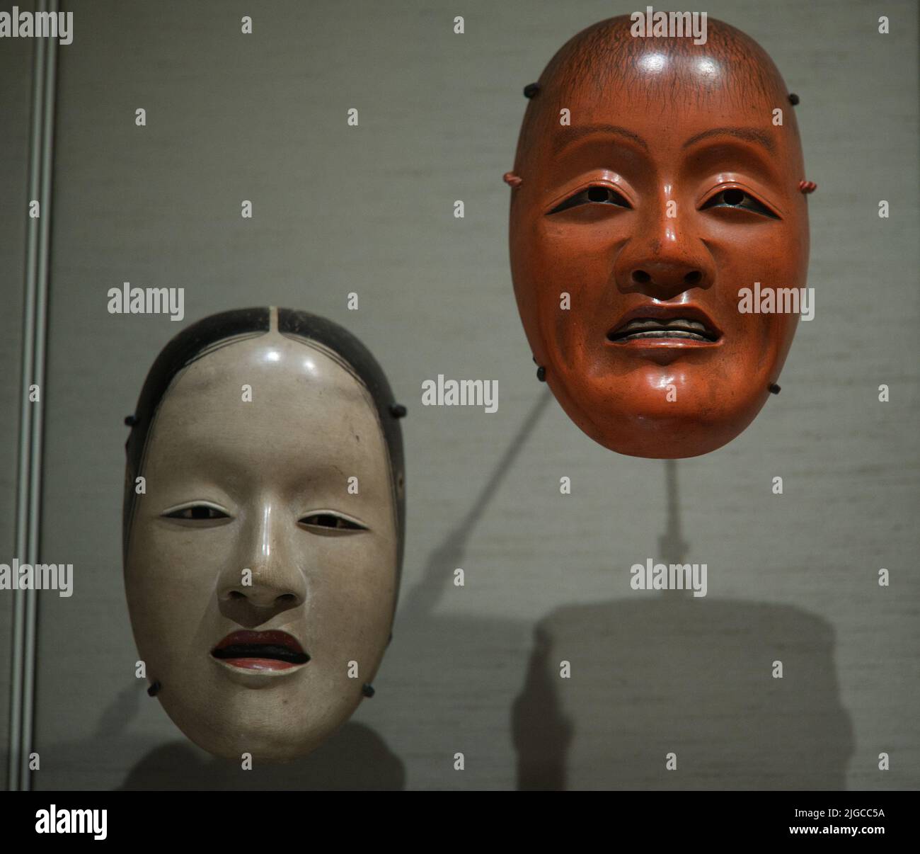 Japanese face masks at the British Museum Stock Photo - Alamy