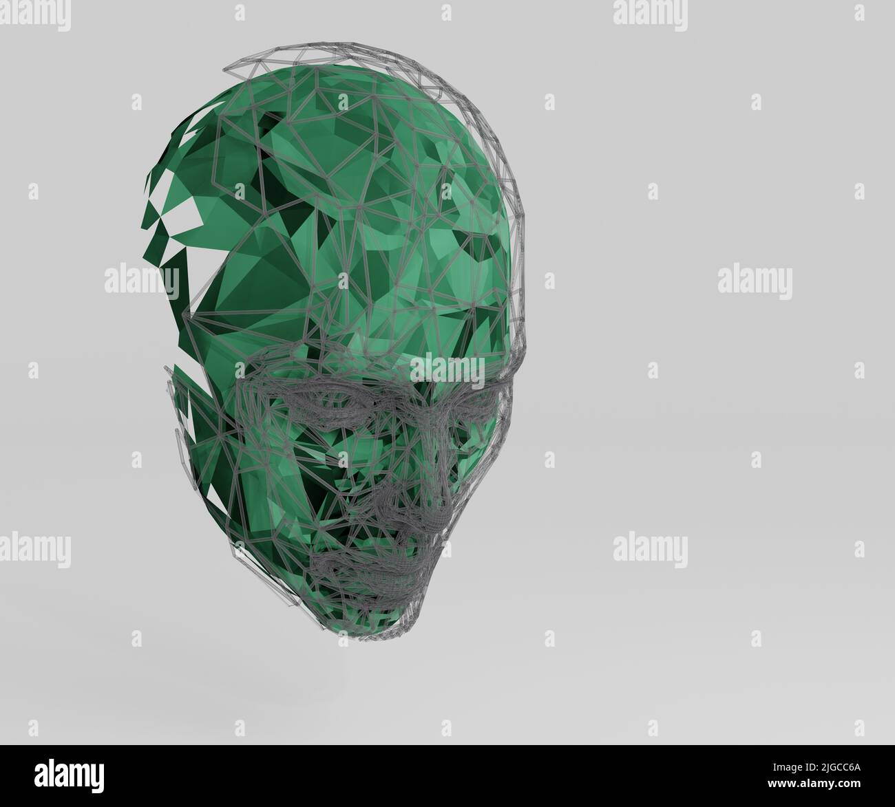 Artificial woman robot head hi-res stock photography and images - Alamy