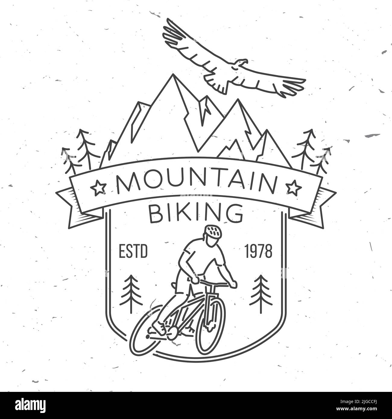 Bike hiking icon outline Stock Vector Images - Alamy