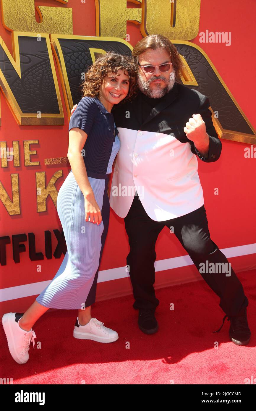Los Angeles, Ca. 9th July, 2022. Della Saba and Jack Black at the ...