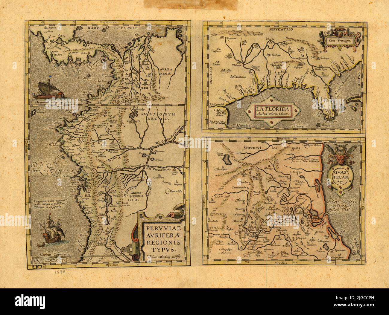 Map of florida 1500's hi-res stock photography and images - Alamy