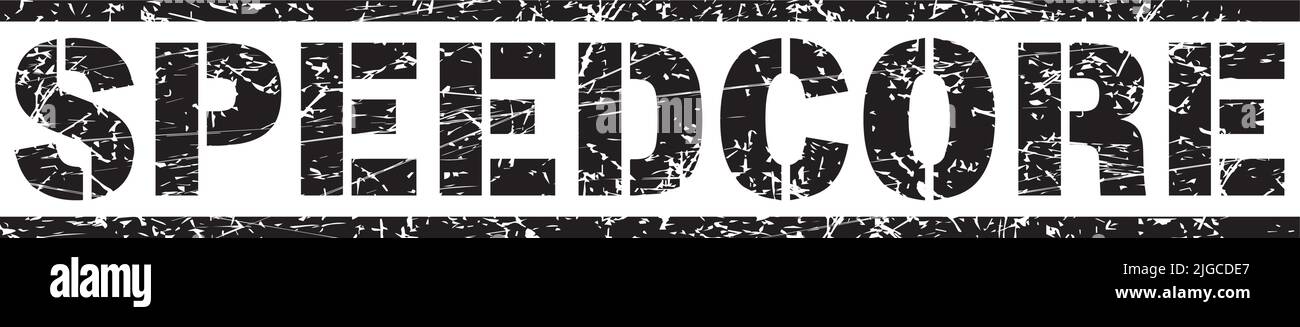 A panoramic text of "speedcore" on an isolated background Stock Vector ...