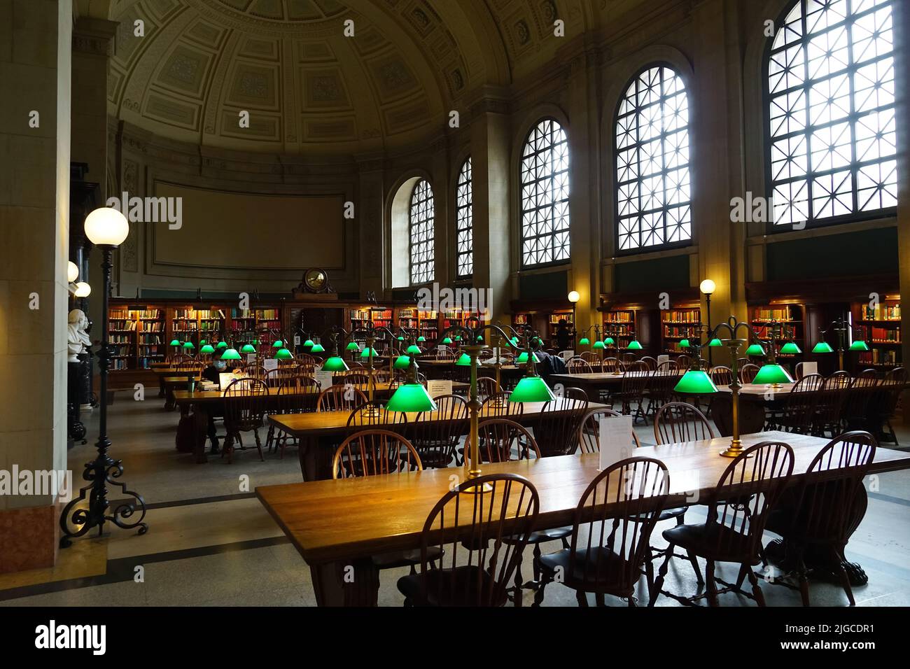Reading Room, McKim Building, Boston Public Library, Boston ...