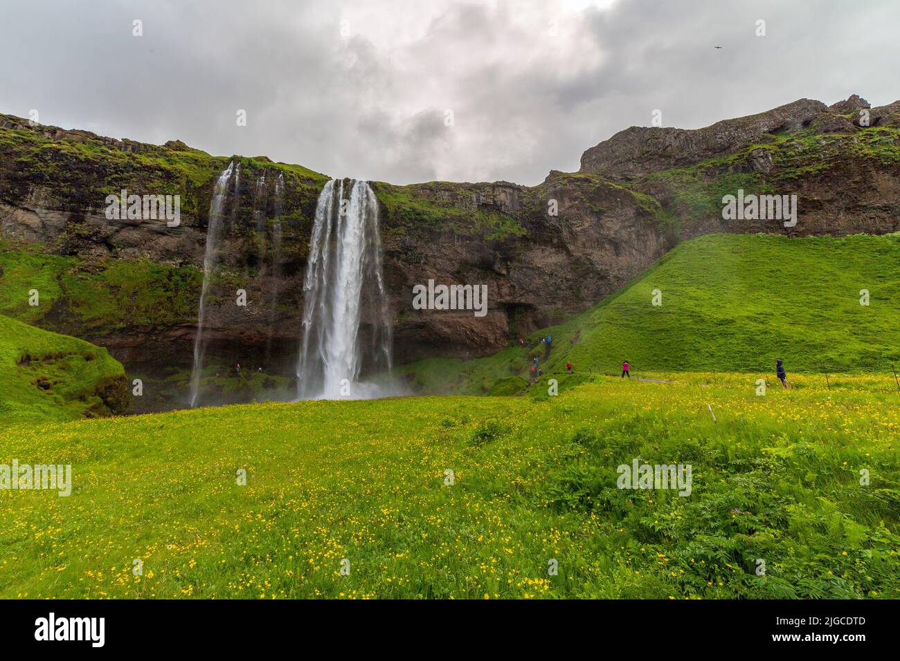 A natural landscape of a waterfall Stock Photo - Alamy