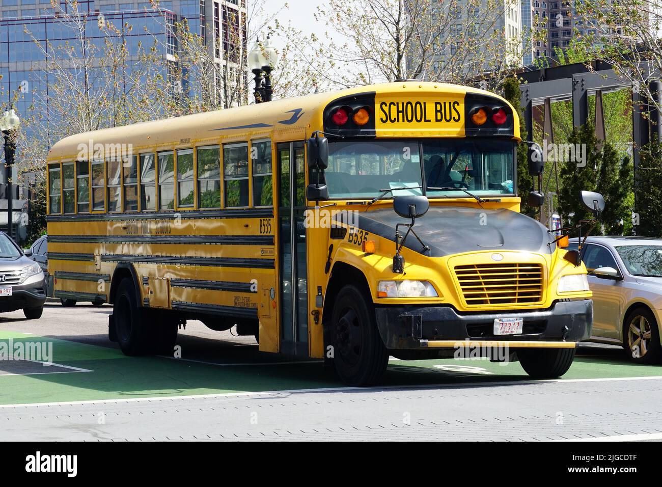 American scool bus hi-res stock photography and images - Alamy
