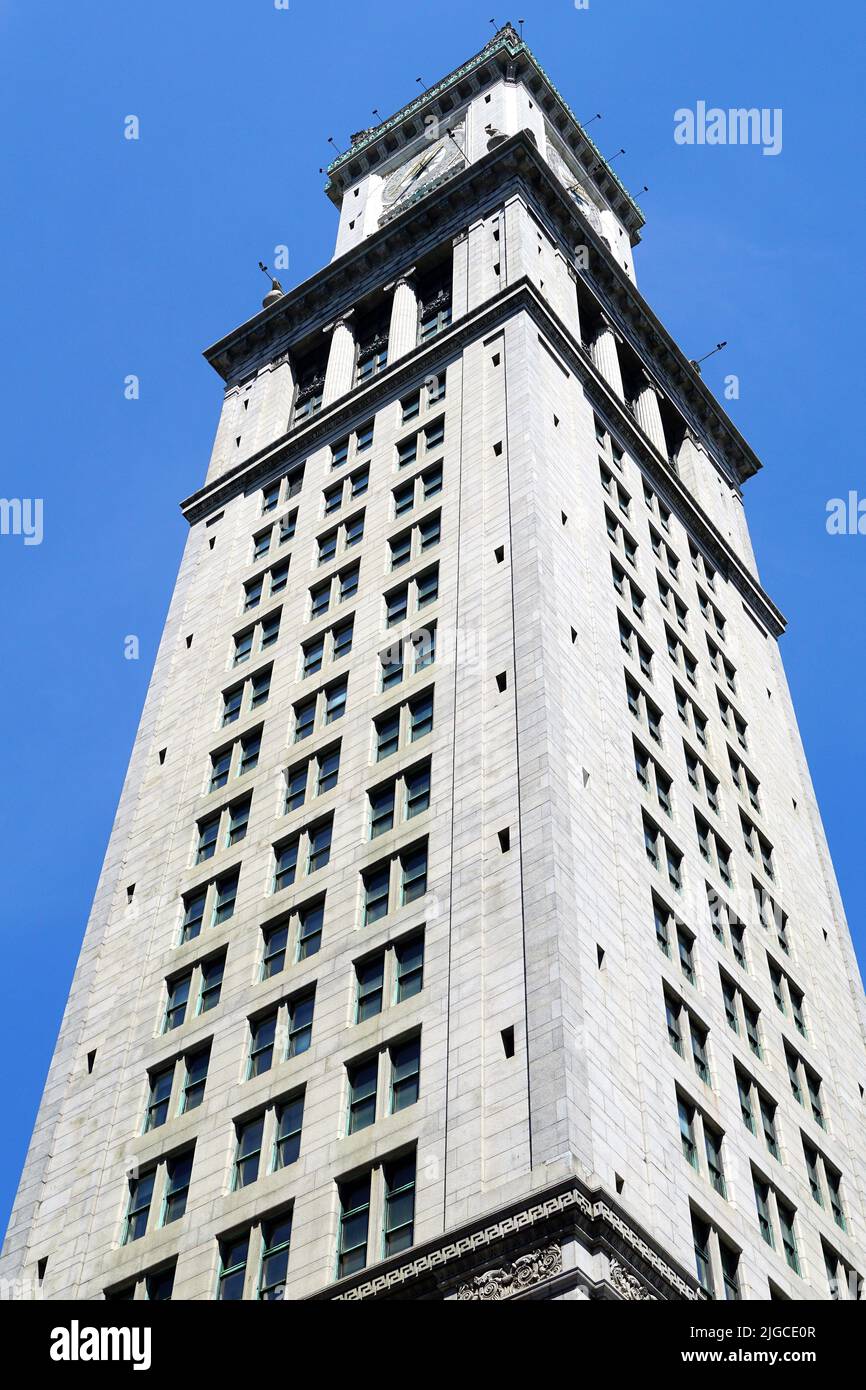 Custom House Tower, Boston, Massachusetts, USA, North America Stock ...