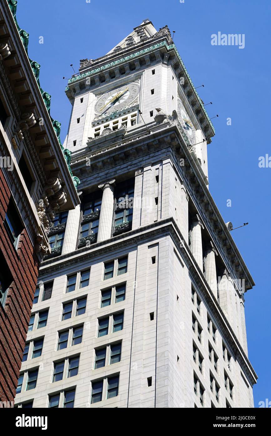 Custom House Tower, Boston, Massachusetts, USA, North America Stock ...