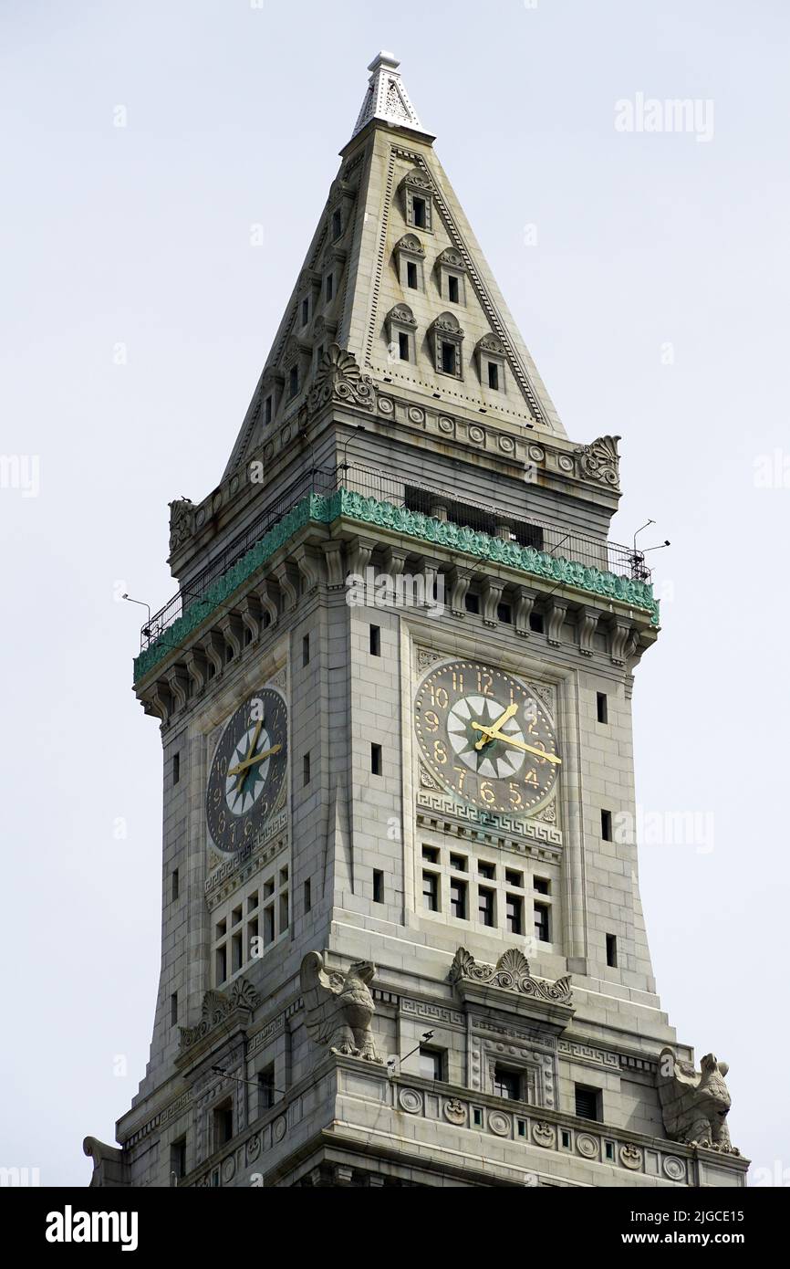 Custom House Tower, Boston, Massachusetts, USA, North America Stock ...