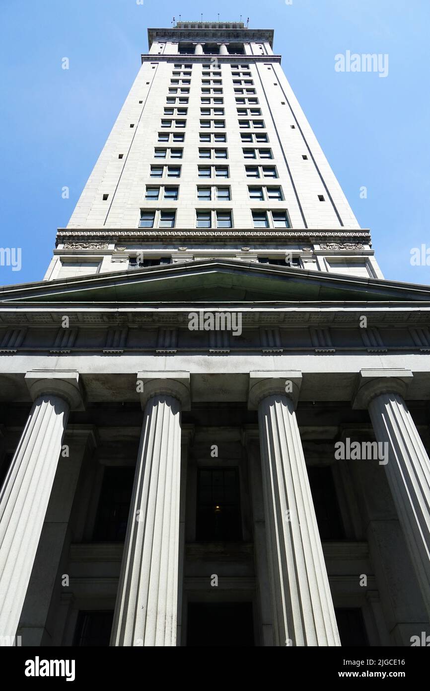 Custom House Tower, Boston, Massachusetts, USA, North America Stock ...