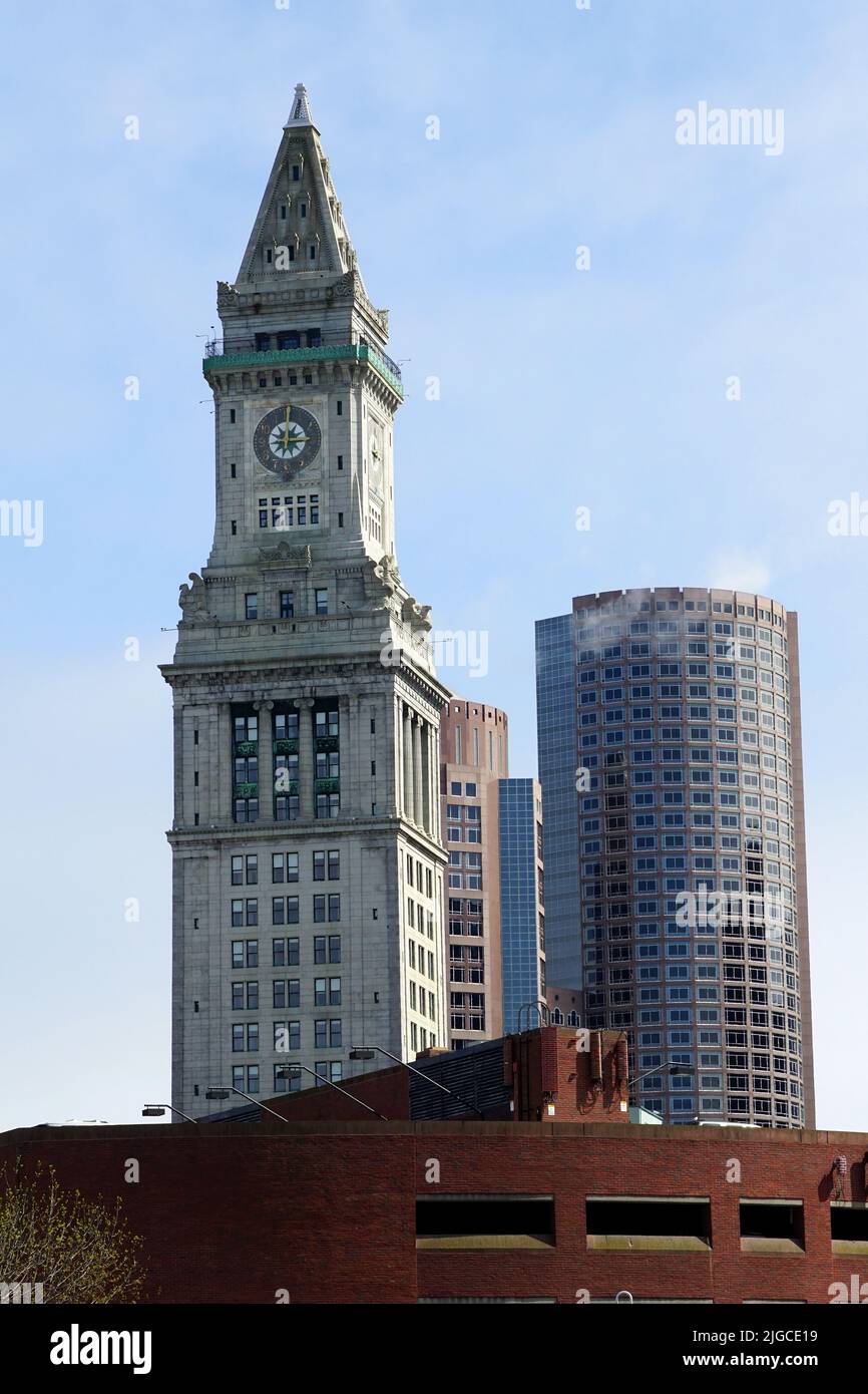 Custom House Tower, Boston, Massachusetts, USA, North America Stock ...