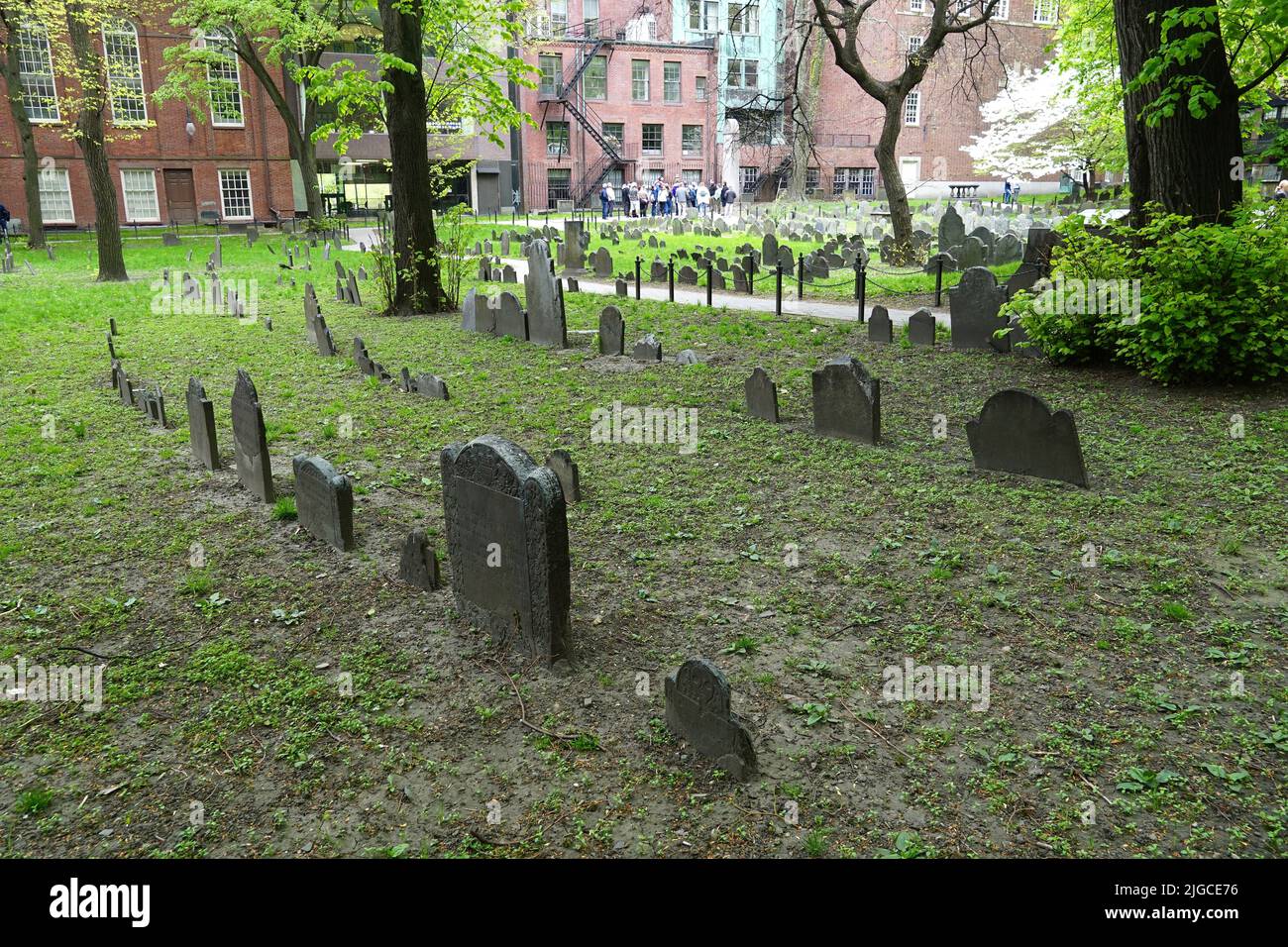 graves, Granary Burying Ground, cemetery, Boston, Massachusetts, USA ...