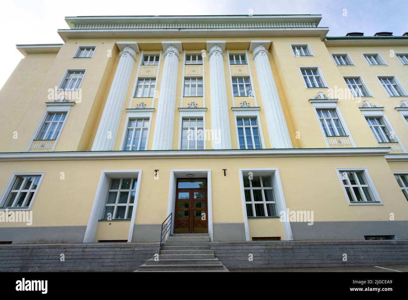 Tallinn, Estonia. July 2022. exterior view of the Estonian Opera House ...