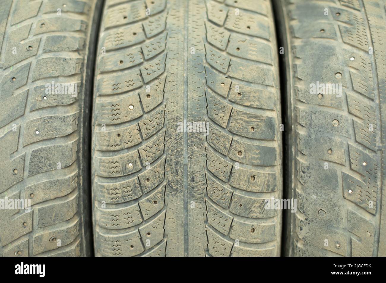 Tire tread. Wheel of car. Replacement of wheels of machine. Texture of ...