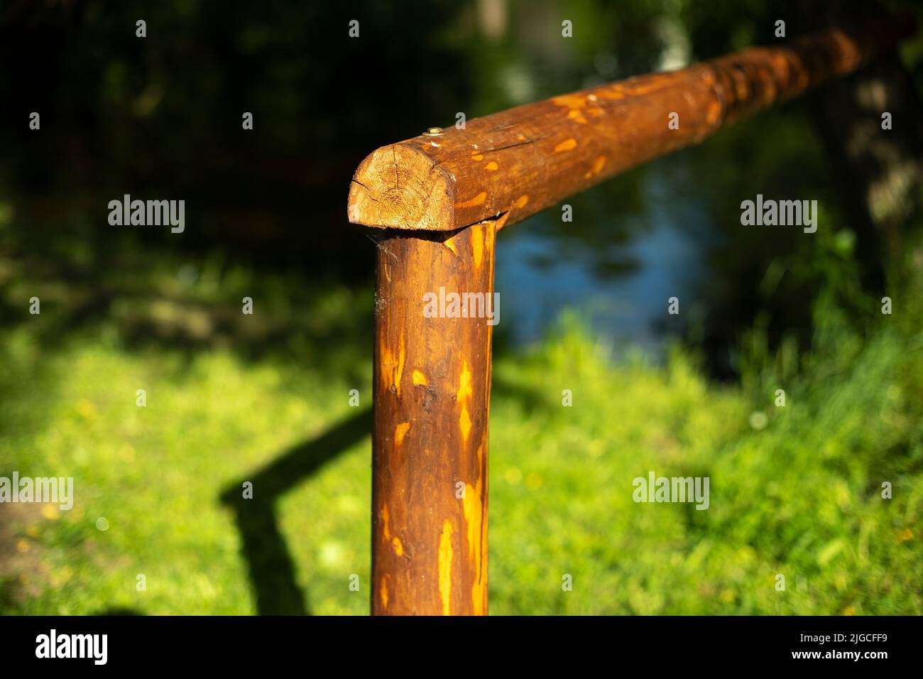 Log barrier hi-res stock photography and images - Alamy