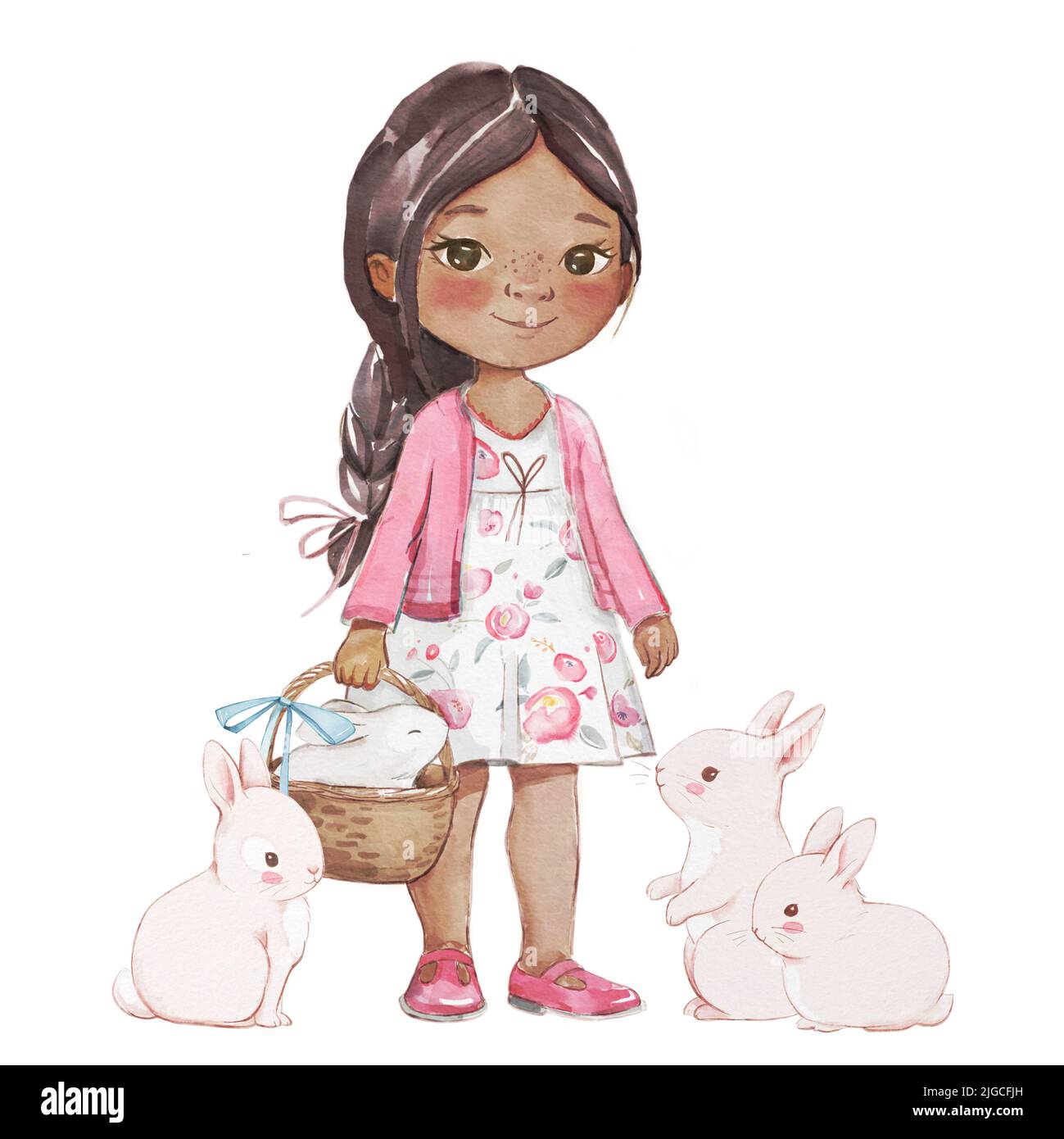 Baby bunny girl cartoon hi-res stock photography and images - Alamy