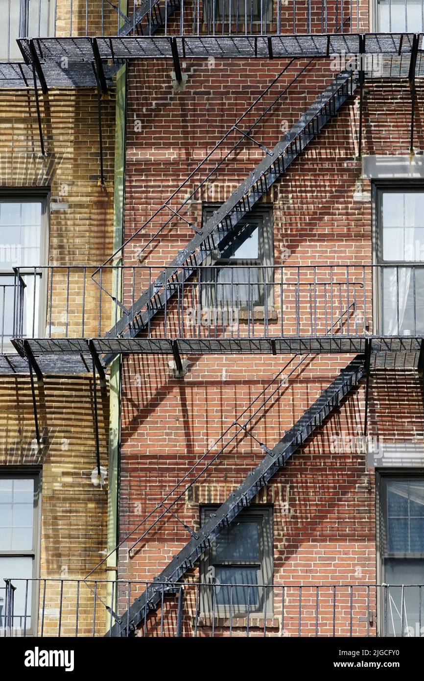 fire escape, Boston, Massachusetts, USA, North America Stock Photo - Alamy