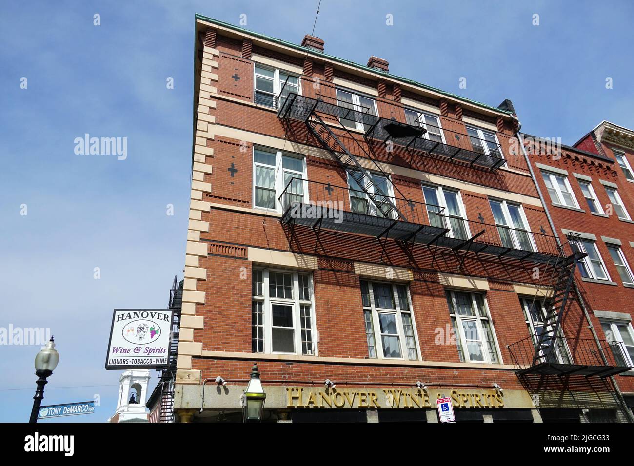fire escape, Boston, Massachusetts, USA, North America Stock Photo - Alamy