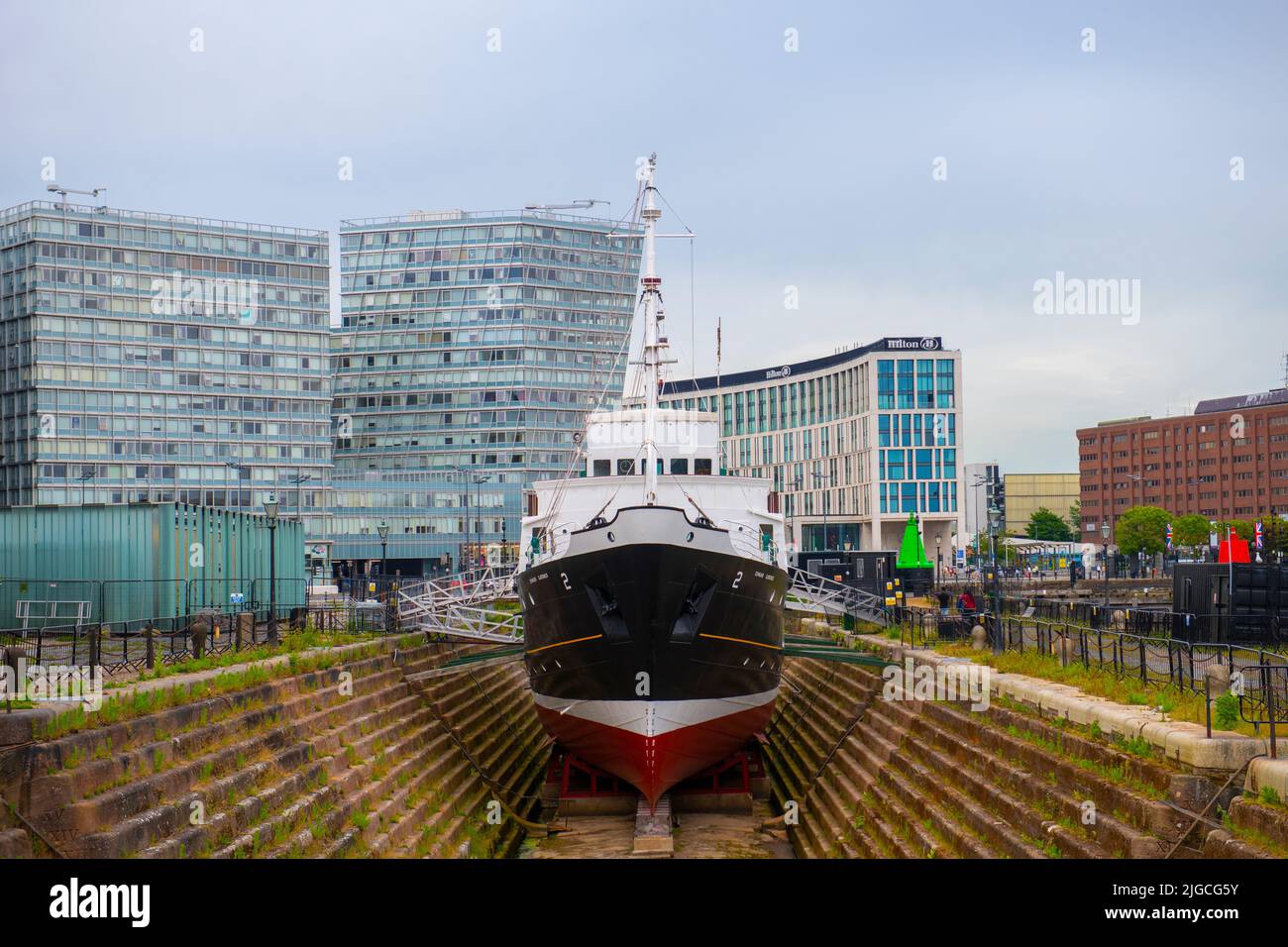 Liverpool pilot cutter MV Edmund Gardner docked at Graving Dock at ...