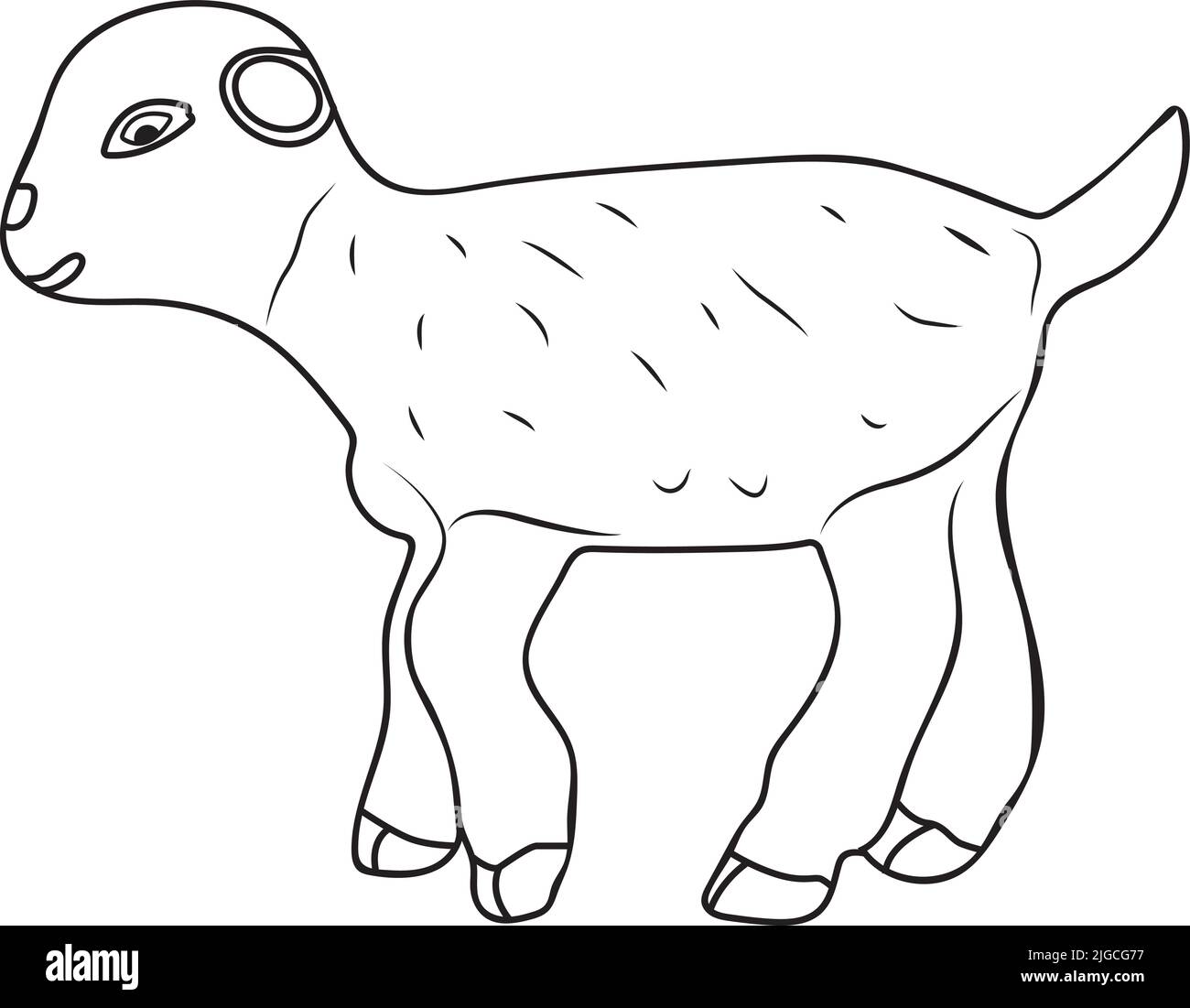 Vector illustration nanny goat toy for web and print and apps Stock ...