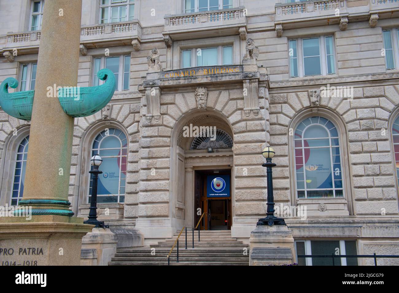 Cunard Building main entrance was built in 1907 on Pier Head in ...