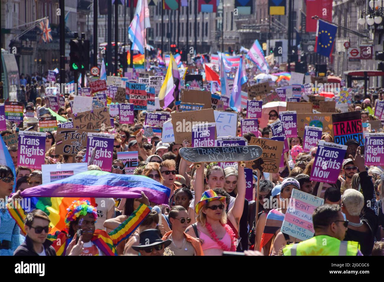 Trans pride london 2022 9th hi-res stock photography and images - Alamy