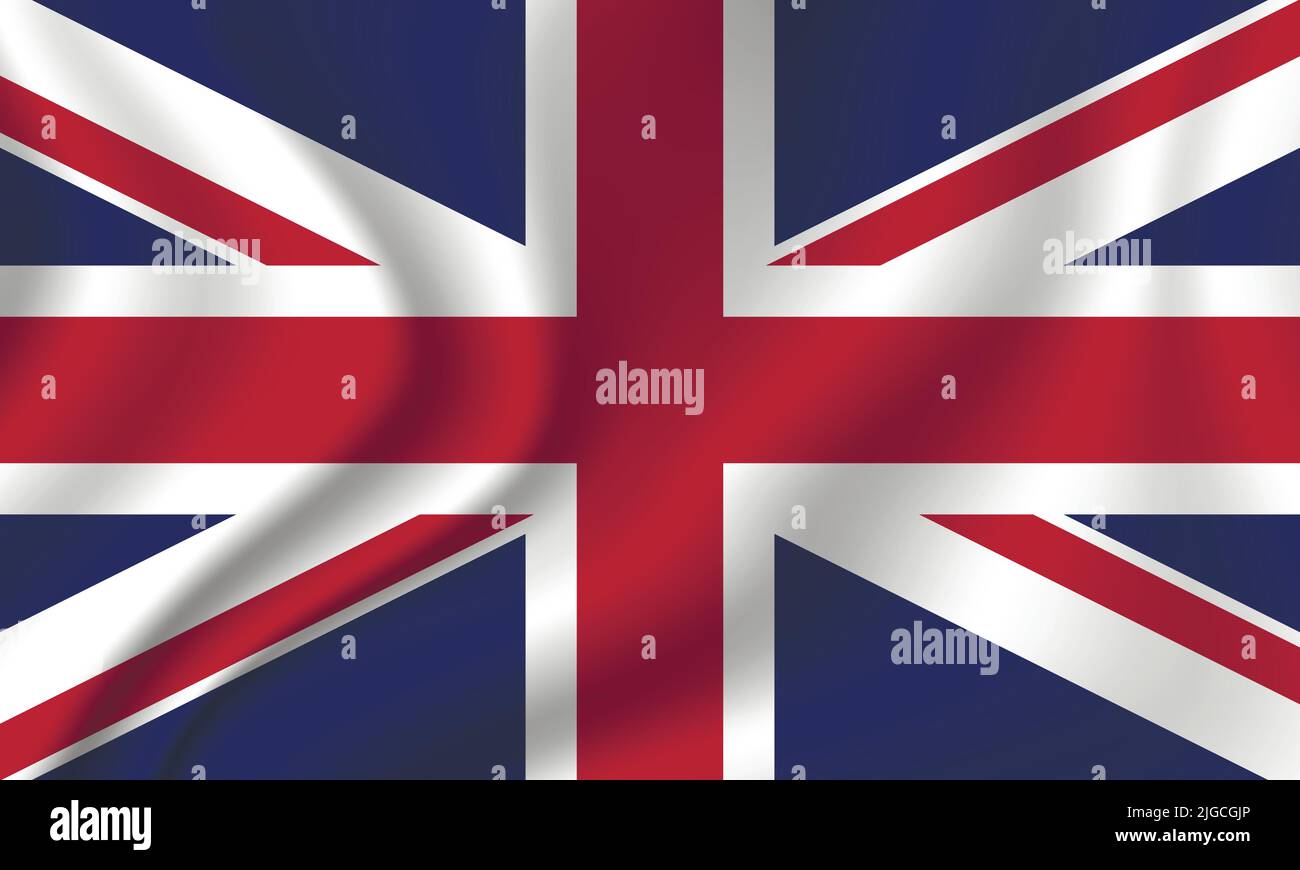 Flag of United Kingdom. English national symbol in official colors ...