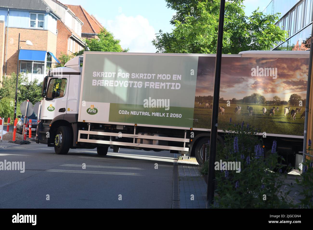 Arla milk delivery truck hi-res stock photography and images - Alamy