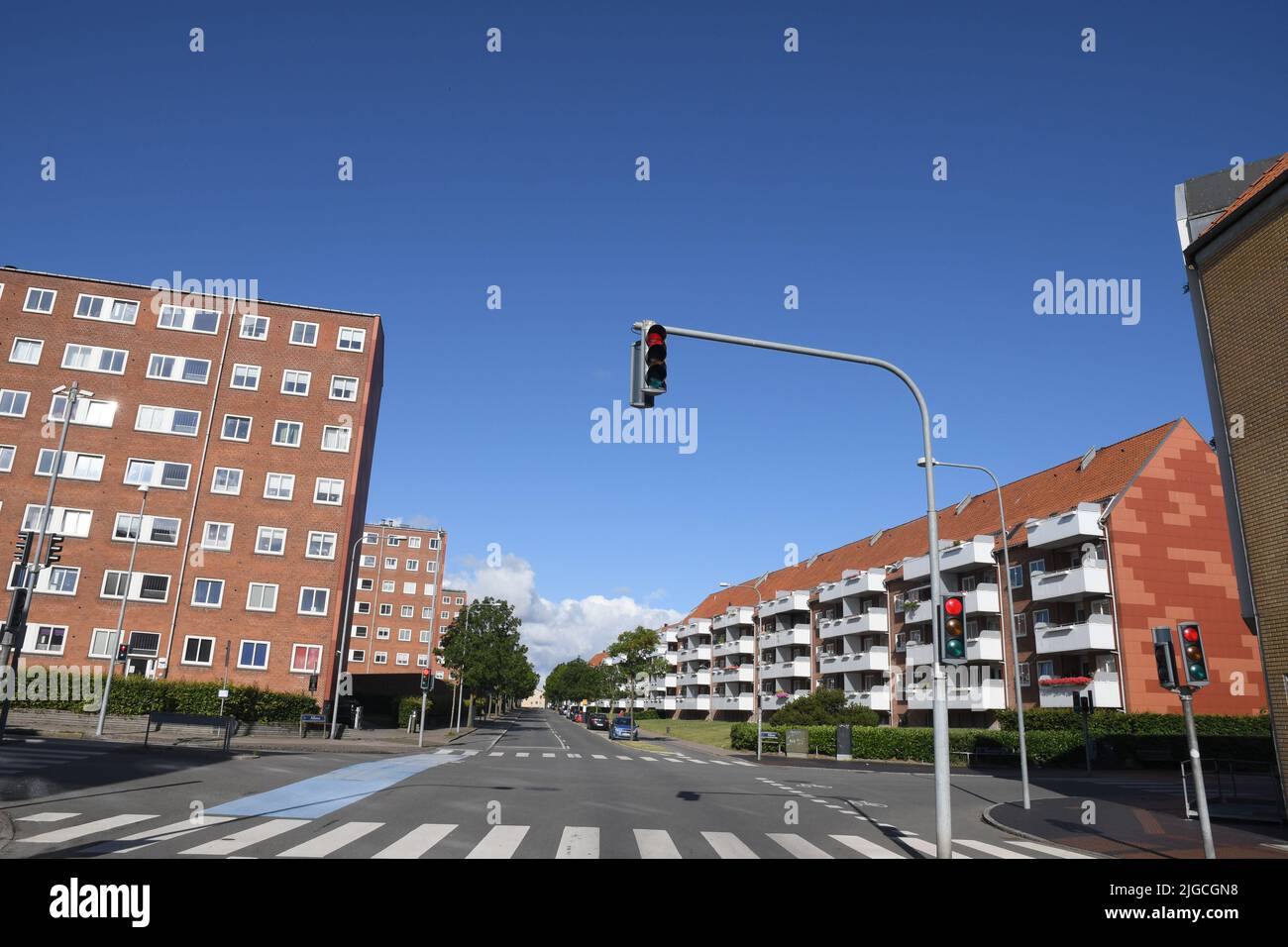 Kastrup/Copenhagen/Denmark/09 July 2022/ Traffic signal lights at ...