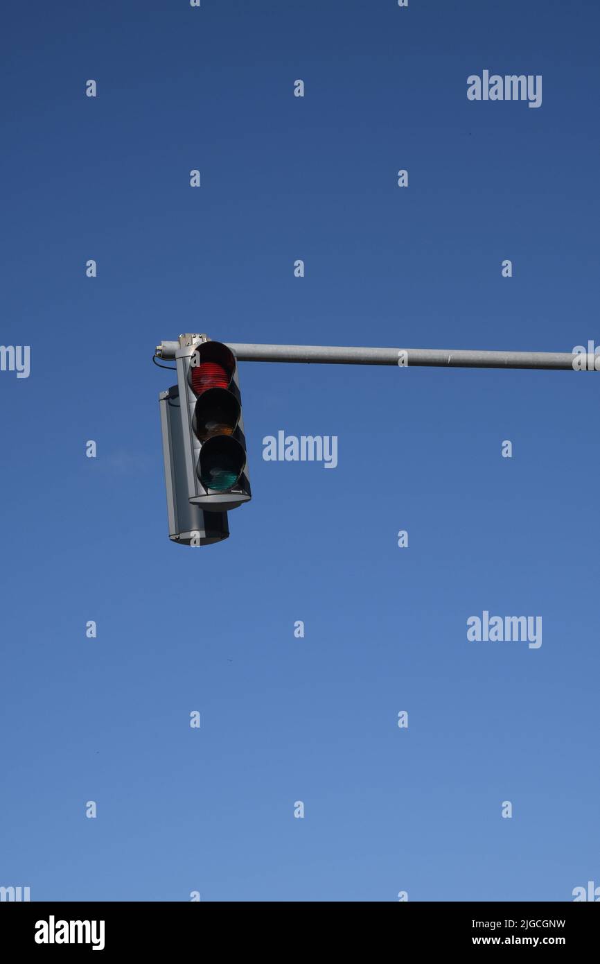 Kastrup/Copenhagen/Denmark/09 July 2022/ Traffic signal lights at ...