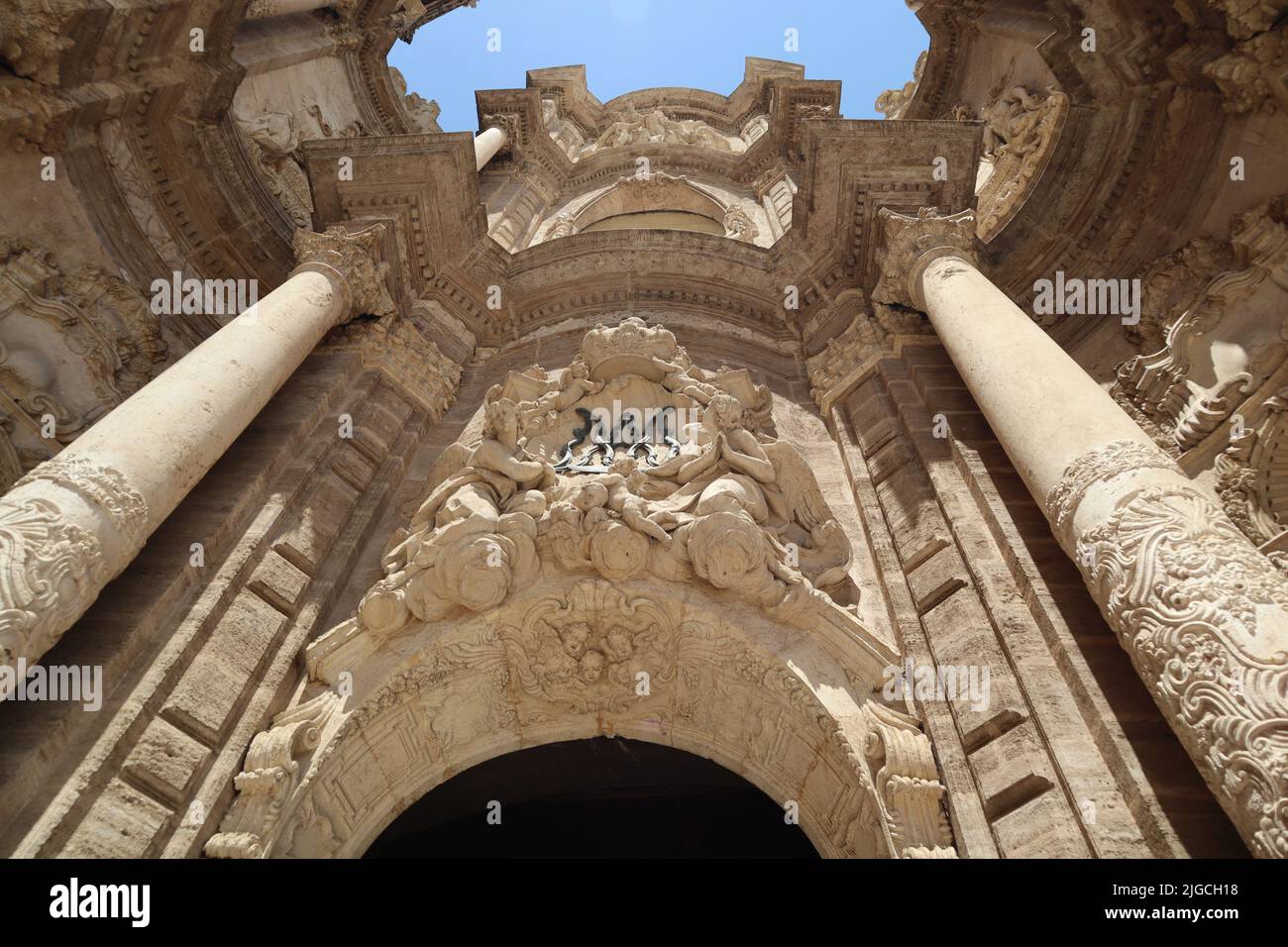 old church entrance of a Spanish church Stock Photo - Alamy