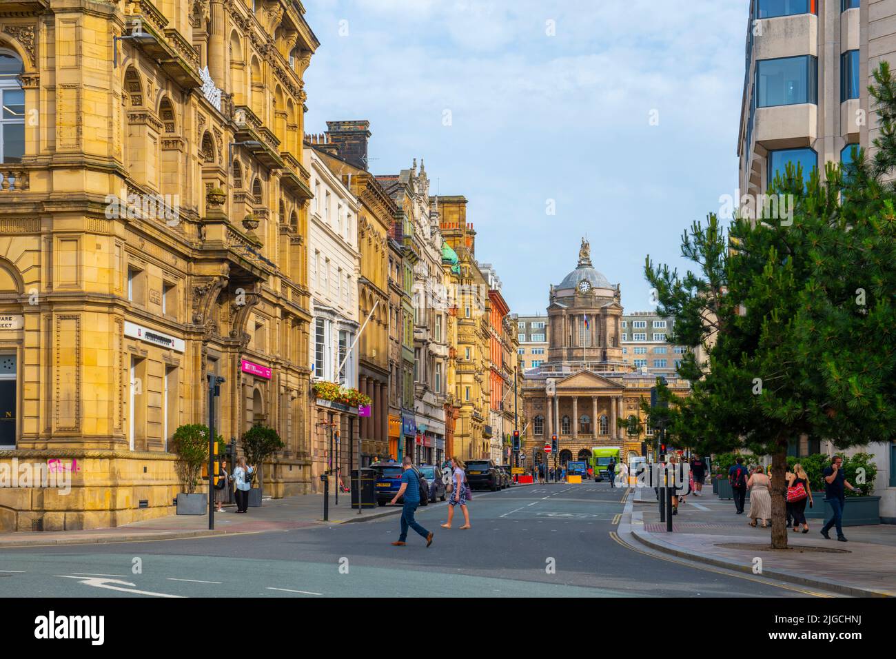 Historic commercial building on Castle Street in city center of ...